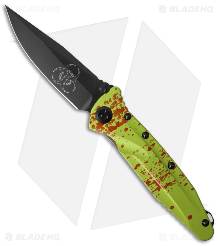 Microtech Socom Delta S/E Knife Zombie Green (4" Black) A159-1Z - Blade HQ