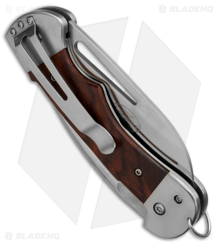 Myerchin Gen. 2 Captain Pro Liner Lock Knife Hardwood (3.25" Satin Serr ...