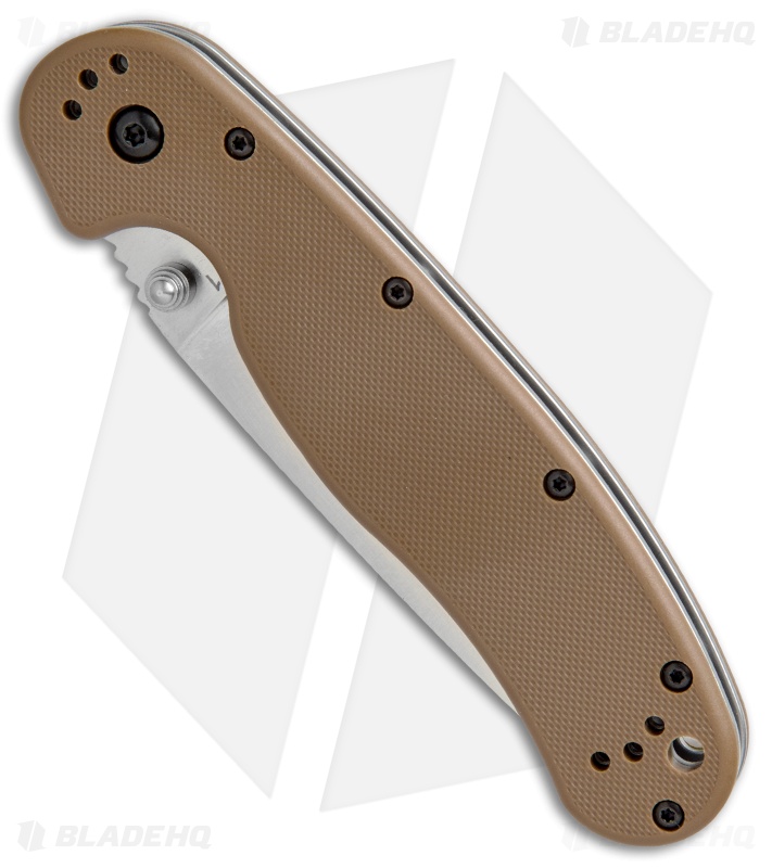 Ontario RAT Model 1 Knife Coyote Brown - D2 Satin - Blade HQ