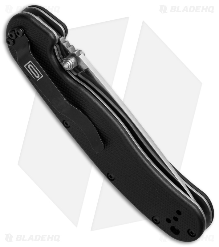 Ontario RAT Model 1 Knife Black - D2 Satin - Blade HQ