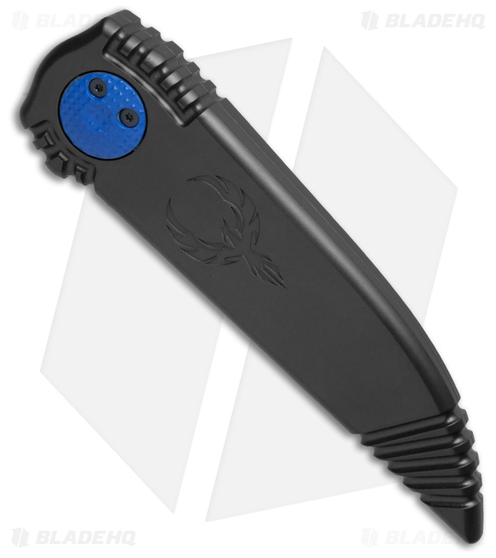 Paragon Phoenix Knife Black (3.8" Blue Cerakote Serr) - Blade HQ