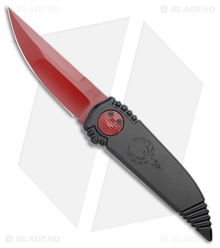 Paragon Phoenix Knife Black (3.8" Red Cerakote) - Blade HQ
