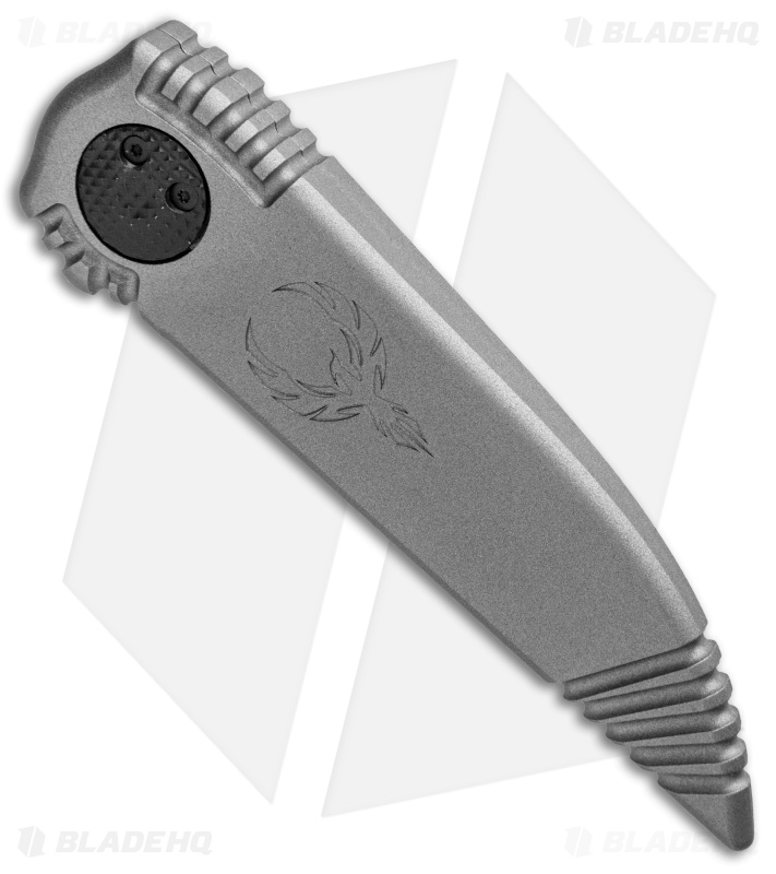 Paragon - Phoenix Knife | Gray + Black Serrated Swedge | Blade HQ