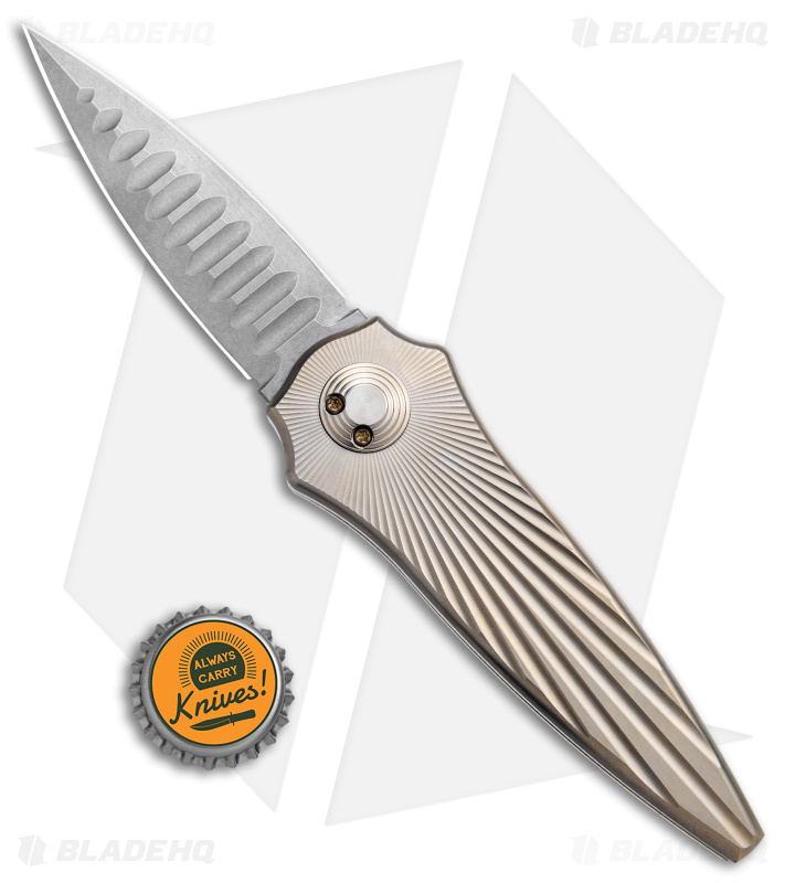 Paragon Warlock Folding Knife Gold Ti Sorcerer - Blade HQ