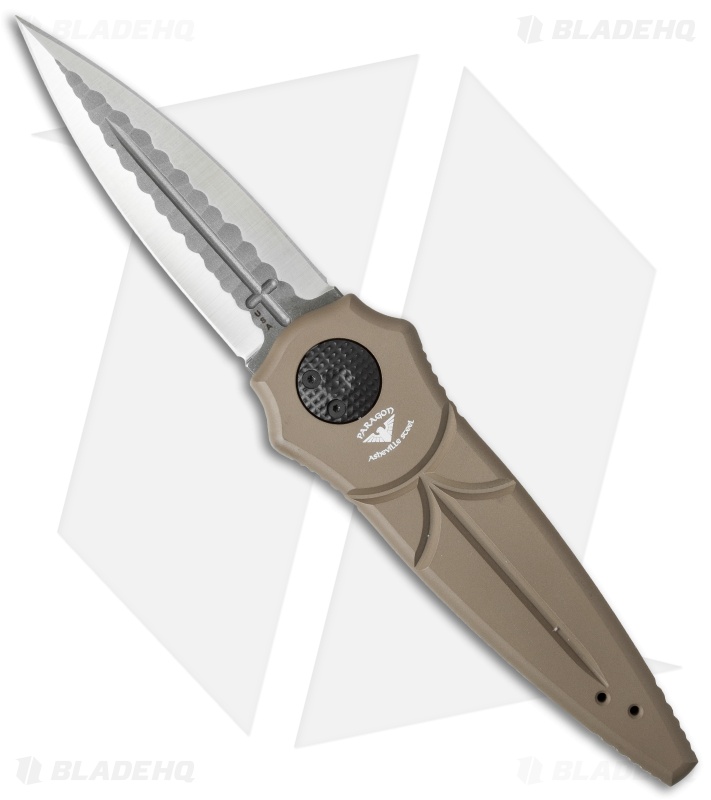 Paragon Warlock Cross Knife Dark Earth Aluminum (4" Satin/SW) - Blade HQ