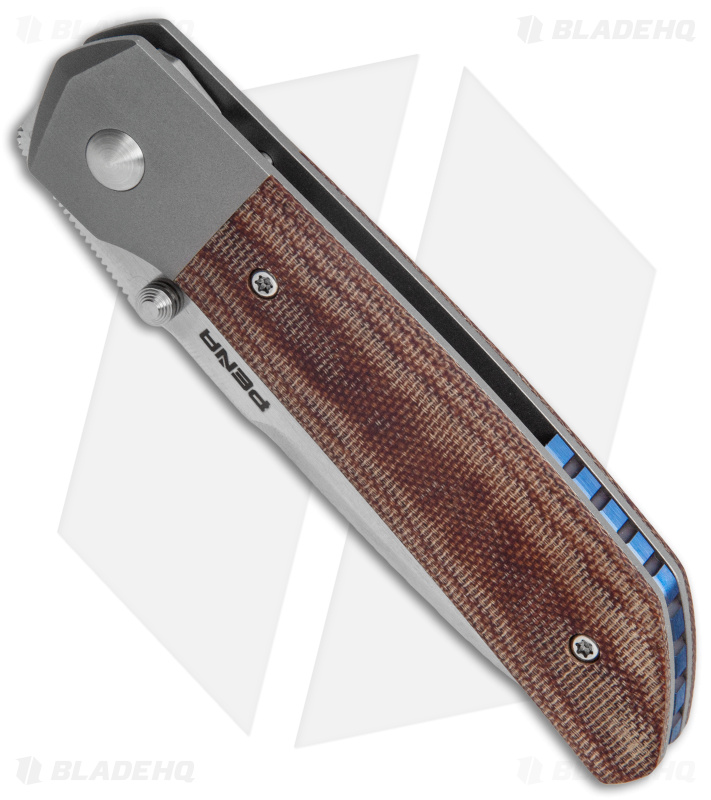 Pena Knives Custom Mula Liner Lock Natural Micarta