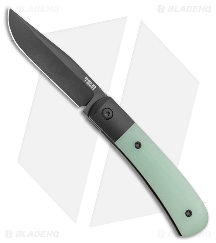 Pena Knives X-Series Front Flipper Trapper | Black/Natural G-10
