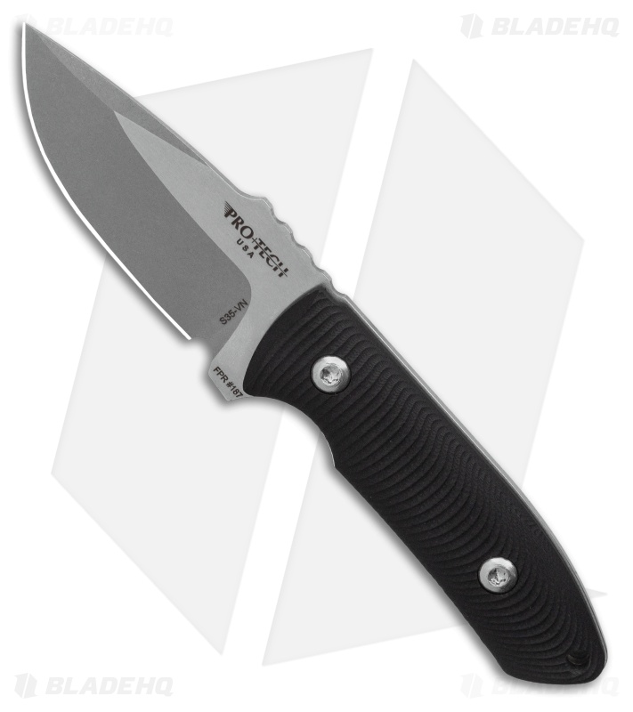 Pro-Tech SBR - Fixed Blade Knife | Black G-10/Satin+SW/Kydex