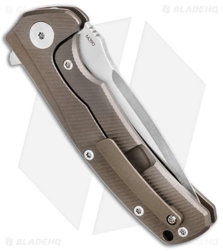 Reate Knives Mini Horizon-D Frame Lock Knife Bronze Ti (3.4" Satin ...
