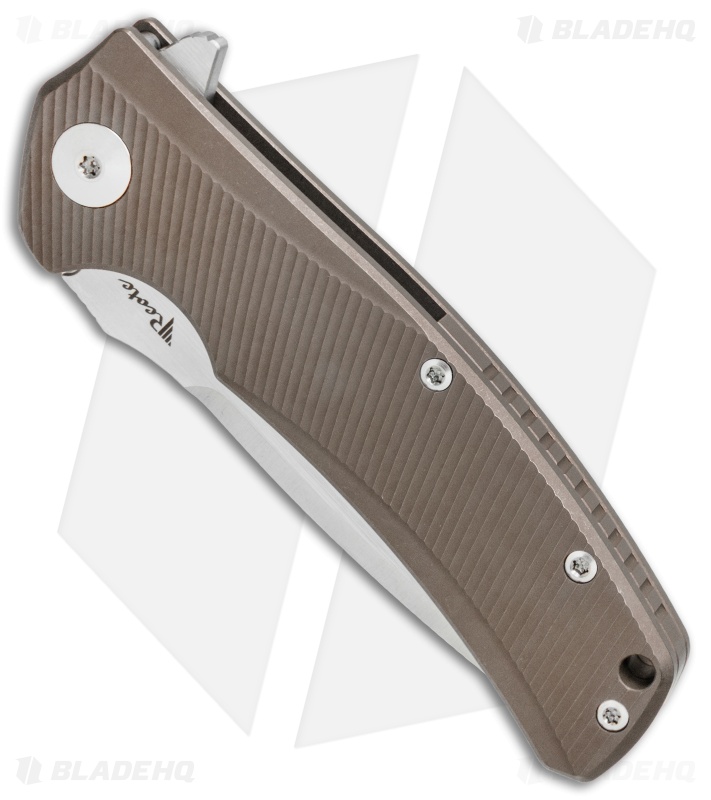 Reate Knives Mini Horizon-D Frame Lock Knife Bronze Ti (3.4" Satin ...