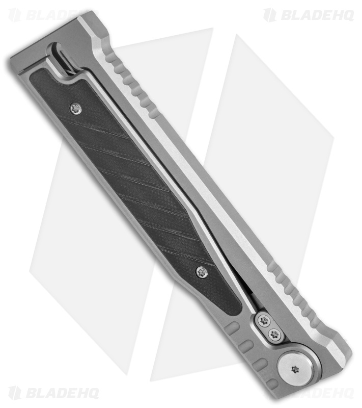 Reate EXO Gravity Drop Point Knife | Ti/Black G-10 + PVD Blade - Blade HQ