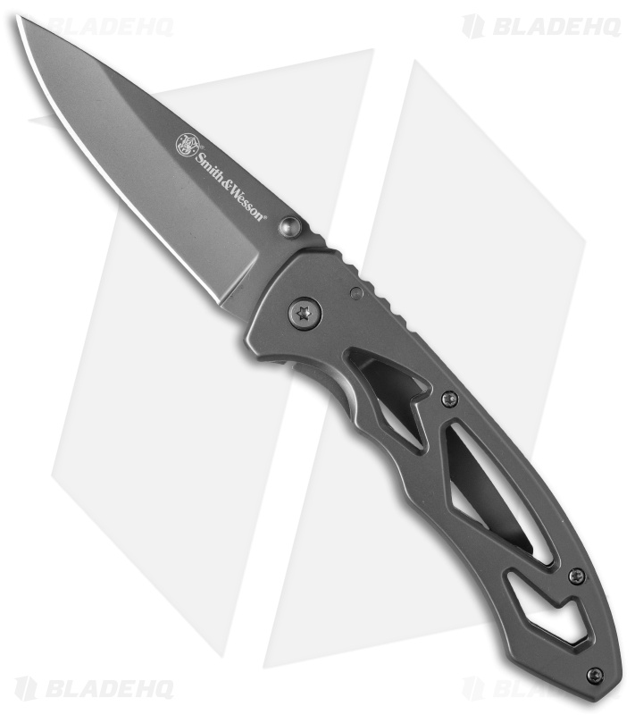 Smith & Wesson Skeletonized Framelock Knife Gray (3" Gray) CK400L ...