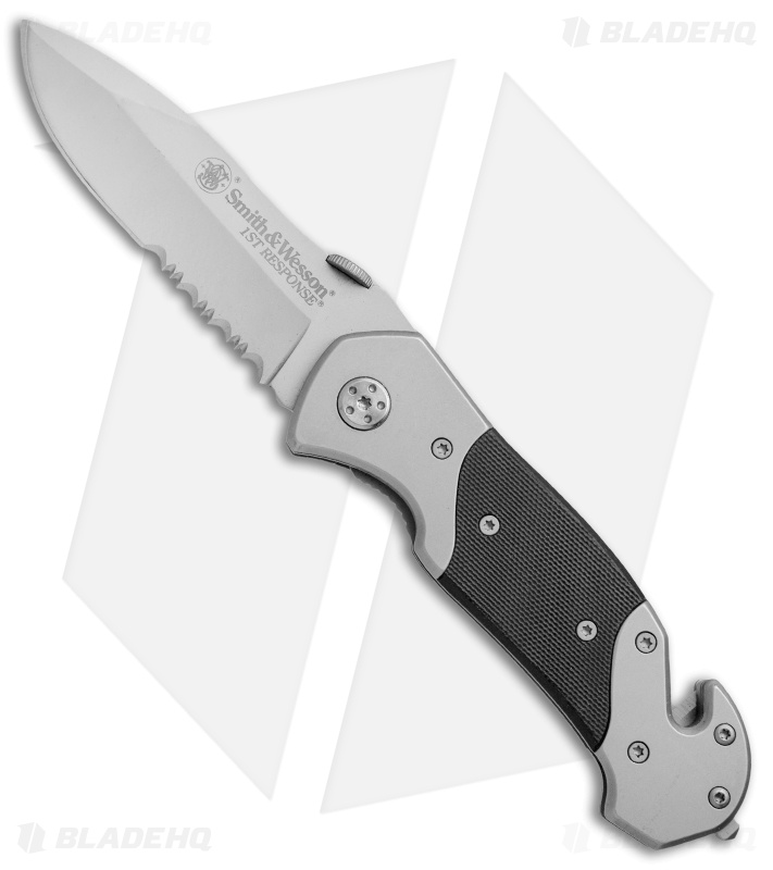 Smith & Wesson First Response Knife | Satin Serr - Blade HQ