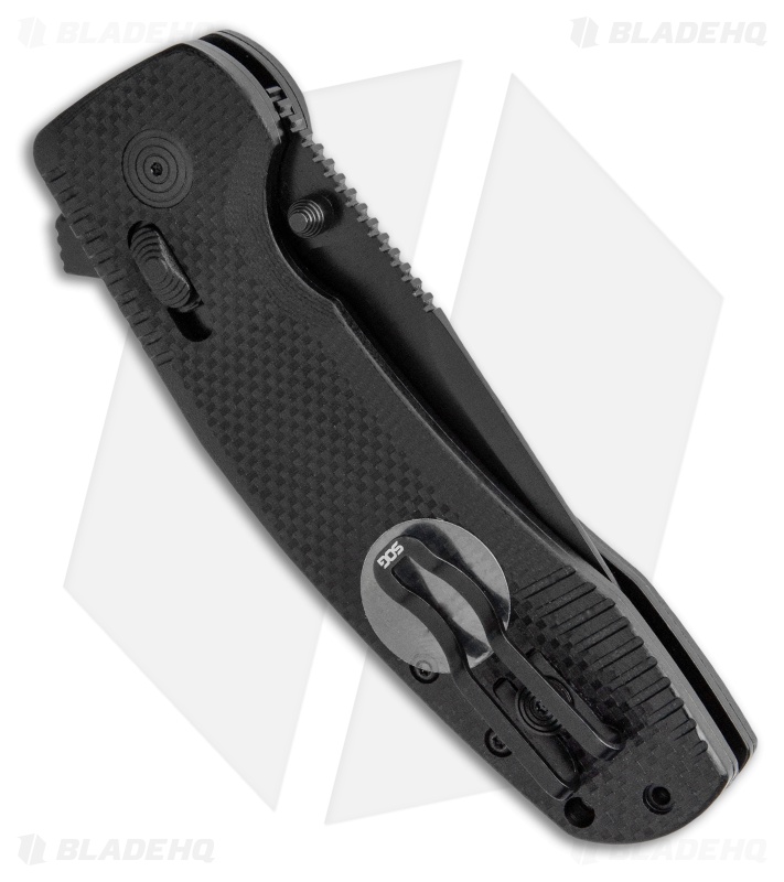 SOG-TAC XR Blackout - XR Lock Knife | Serrated | Blade HQ