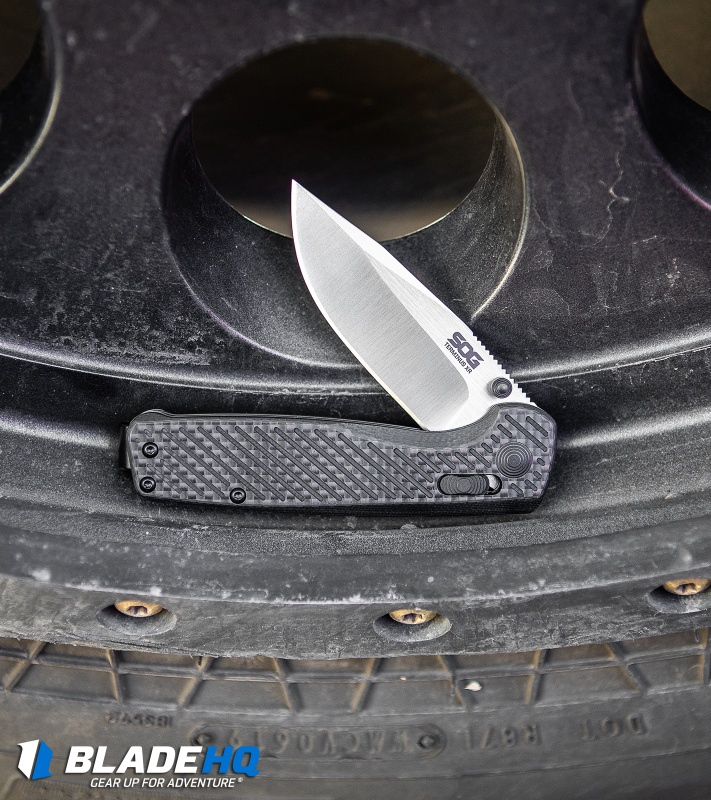 SOG Terminus | XR Lock Knife | Black G-10/Carbon Fiber
