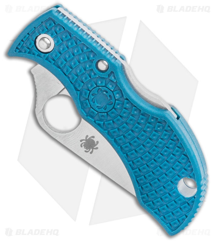 Spyderco ManBug Lightweight Blue FRN Pocket Knife (1.95" Satin K390 ...