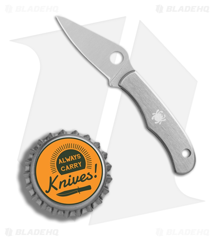 Spyderco Bug Mini Key Chain Knife - Stainless Steel | Blade HQ