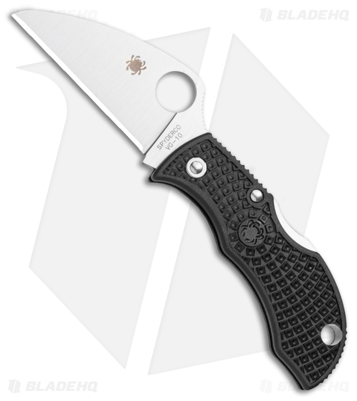 Spyderco ManBug Wharncliffe LW Knife | Black - Blade HQ