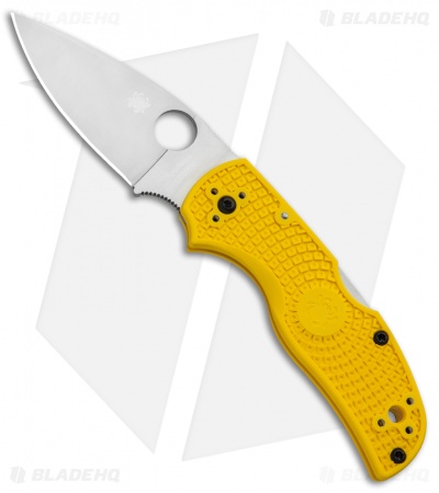 Spyderco Native 5 Salt Folding Knife | Yellow FRN | Blade HQ