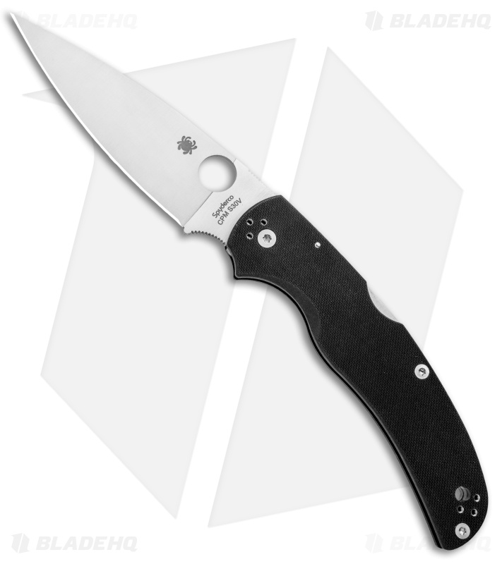 Spyderco Native Chief Black G-10 Drop Point Satin S30V