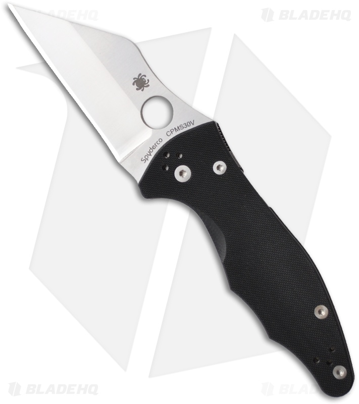 Spyderco Yojimbo 2 Knife - Compression Lock | Black + Satin | Blade HQ