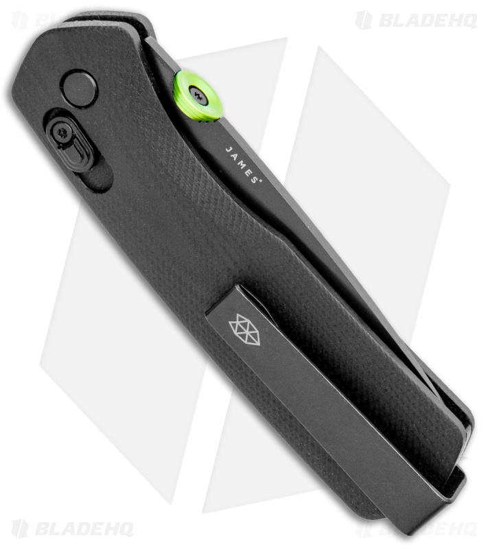 The James Brand Carter - Folding Knife | Black G-10 + Black | Blade HQ