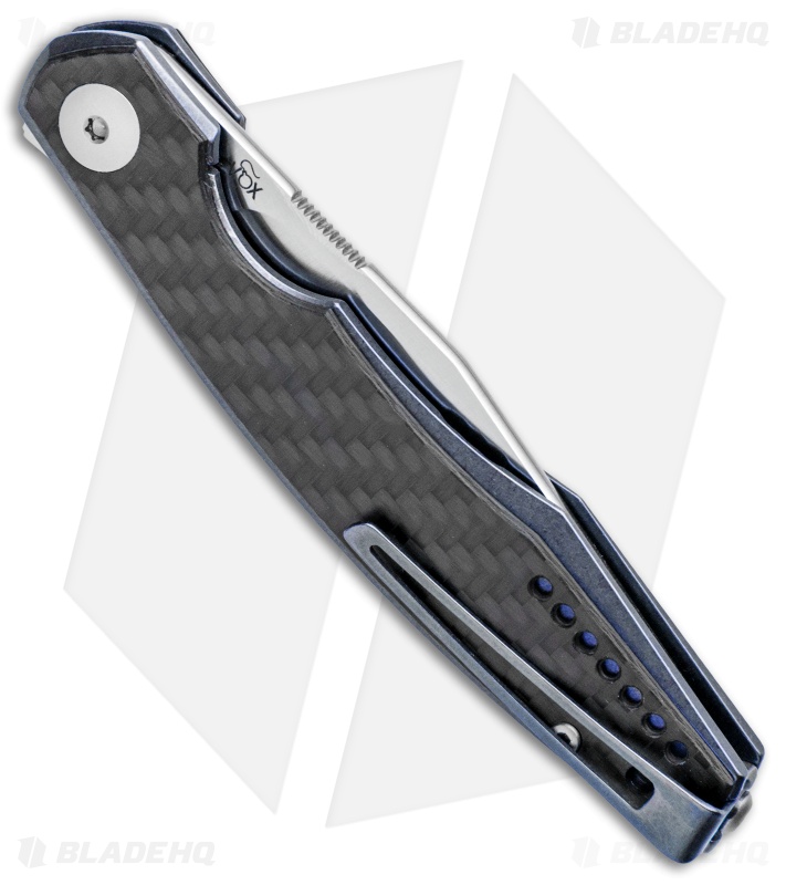 Viper Knives Voxnaes Belone | Liner Lock Knife | Blue Ti/CF - Stonewash ...