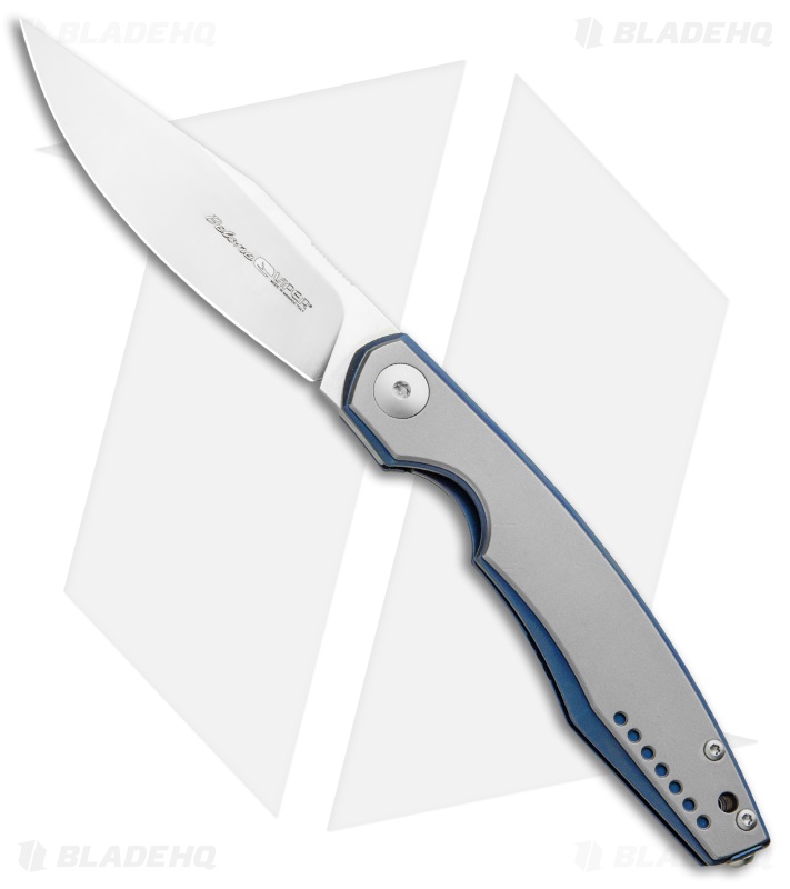 Viper Knives Voxnaes Belone | Liner Lock Knife | Blue Ti - Stonewash M390