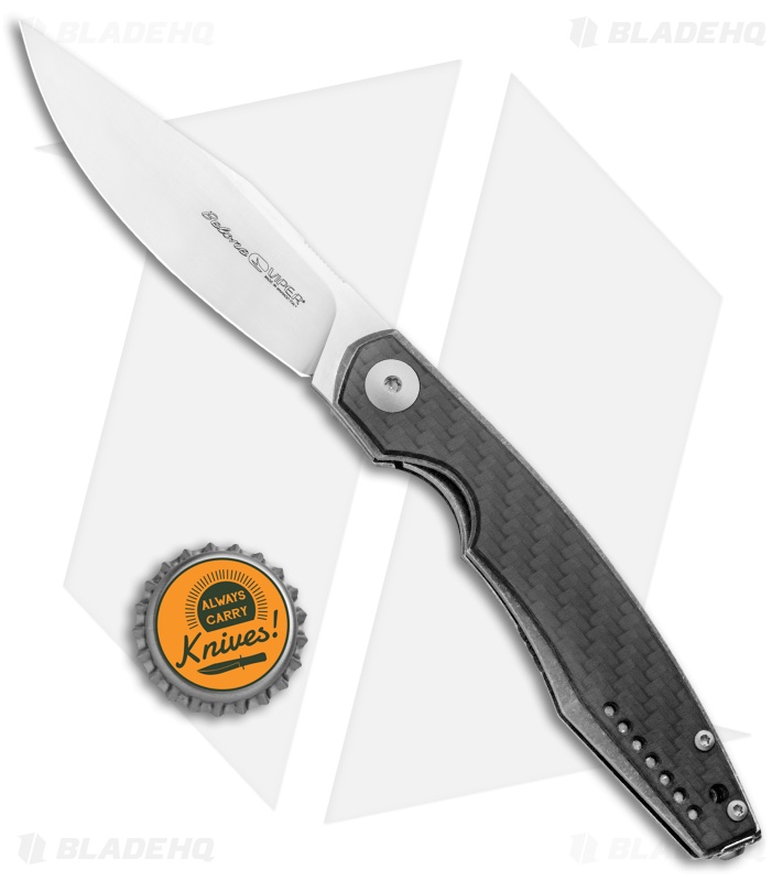 Viper Knives Voxnaes Belone | Liner Lock Knife | Ti/CF - Stonewash M390