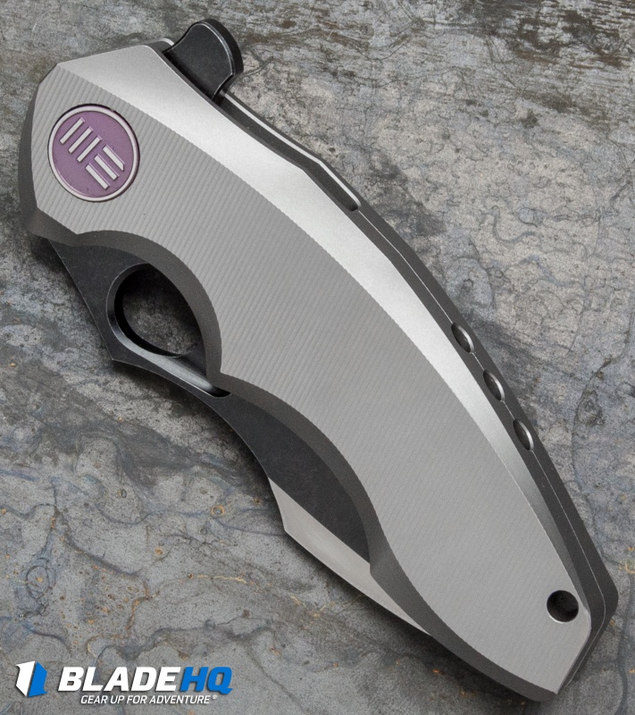 WE Knife Co. 605J Frame Lock Knife Gray Titanium (3" Satin, Black ...