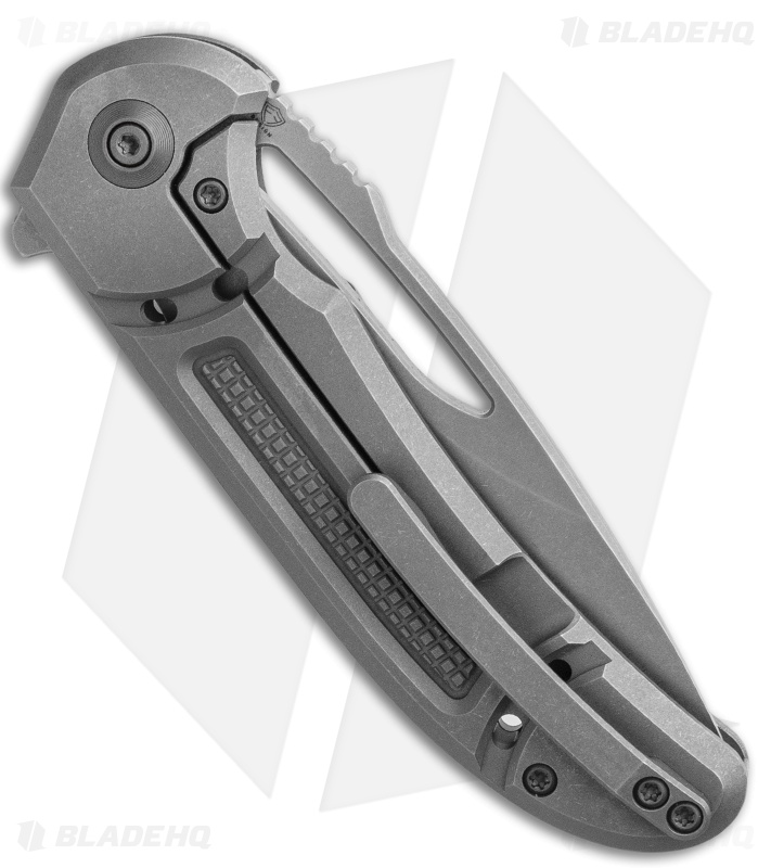WE Knife Co. Ferrum Forge Minax Frame Lock Knife Gray Titanium (3.5" SW ...