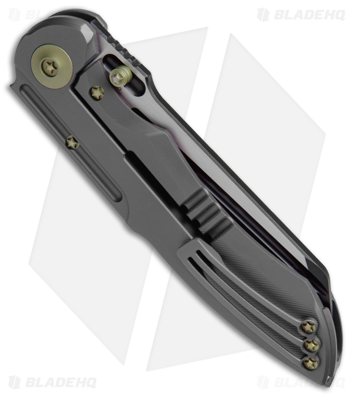 WE Knife Co. 620G Frame Lock Knife Titanium (4" Black) - Blade HQ