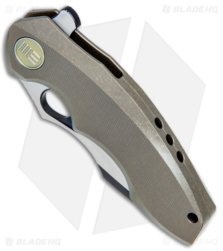 WE Knife Co. 605L Frame Lock Knife Bronze Titanium (3" Two-Tone) - Blade HQ