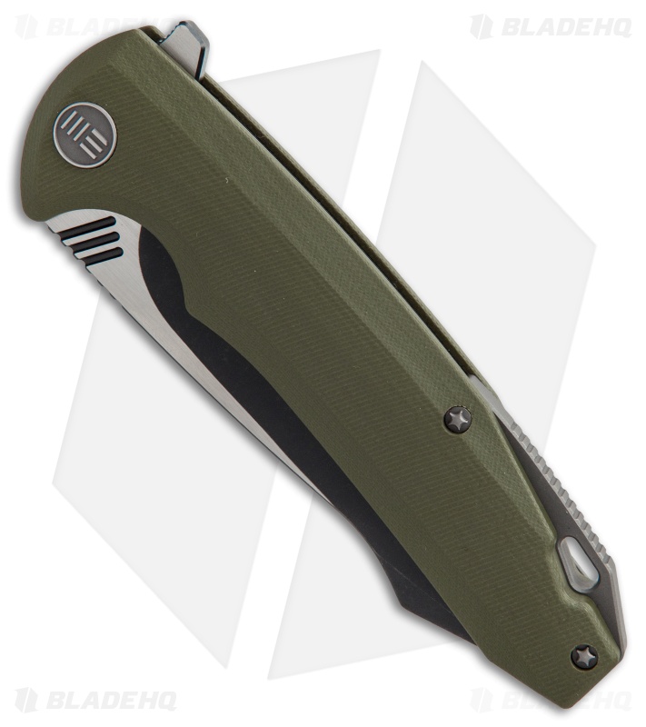 WE Knife Co. 617C Liner Lock Flipper Knife Green G-10 (3.8" Black ...