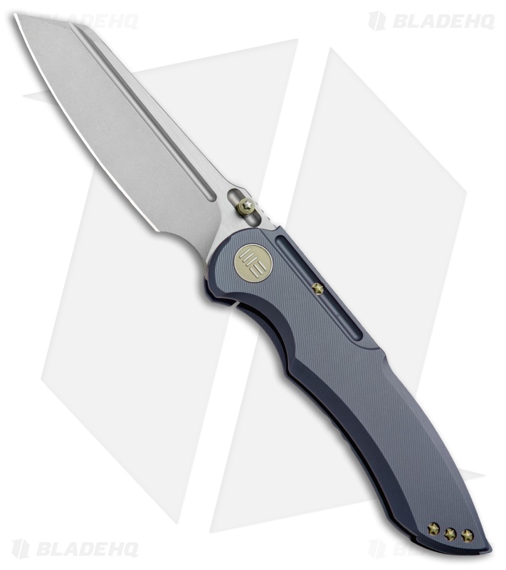 WE Knife Co. 620D Frame Lock Knife Blue Titanium (4" Stonewash) - Blade HQ