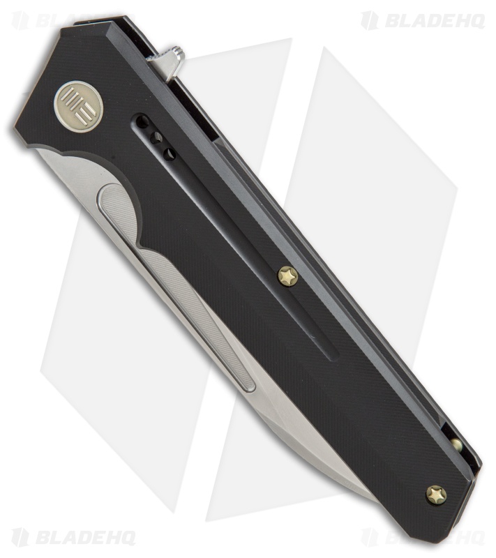WE Knife Co. 705E Frame Lock Knife Black Titanium (3.6" Hand Rubbed ...