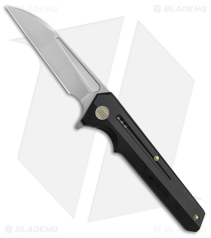 WE Knife Co. 705E Frame Lock Knife Black Titanium (3.6" Hand Rubbed ...