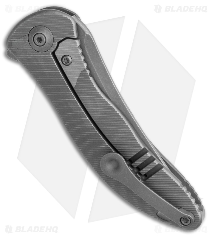 WE Knife Co. Mini Synergy Flipper Knife Gray Titanium (3" SW Tanto ...
