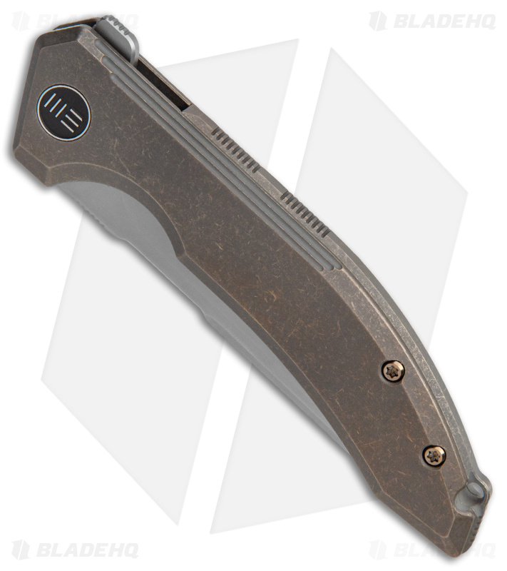 WE Knife Co. Quixotic Frame Lock Knife Bronze Ti - Blade HQ