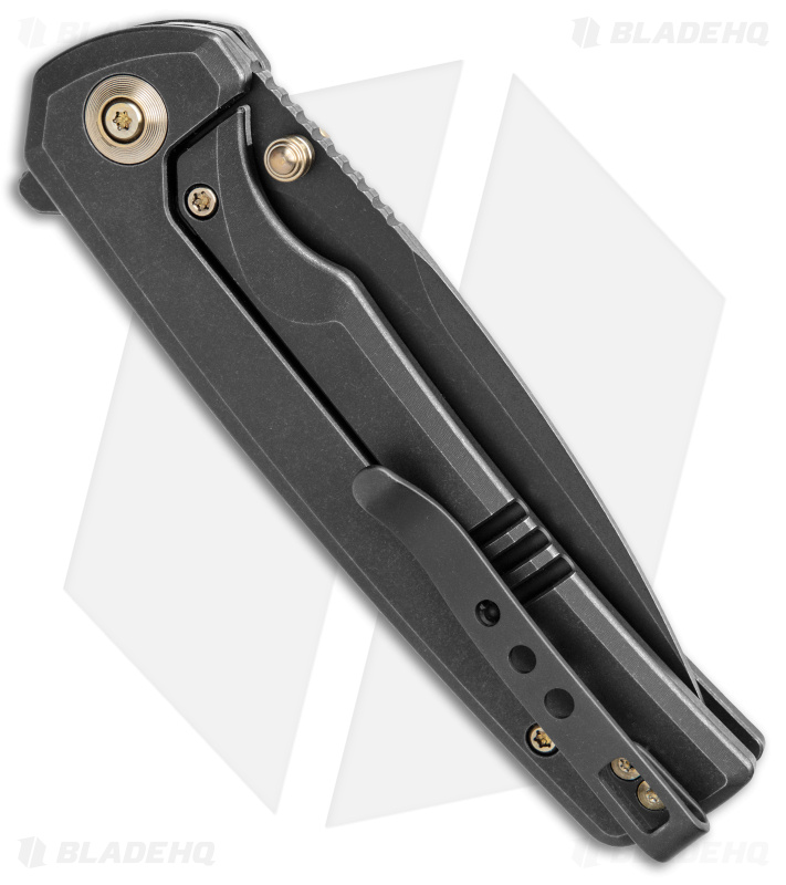 WE Knife Co. Subjugator Frame Lock Knife Black Titanium + Black | BHQ