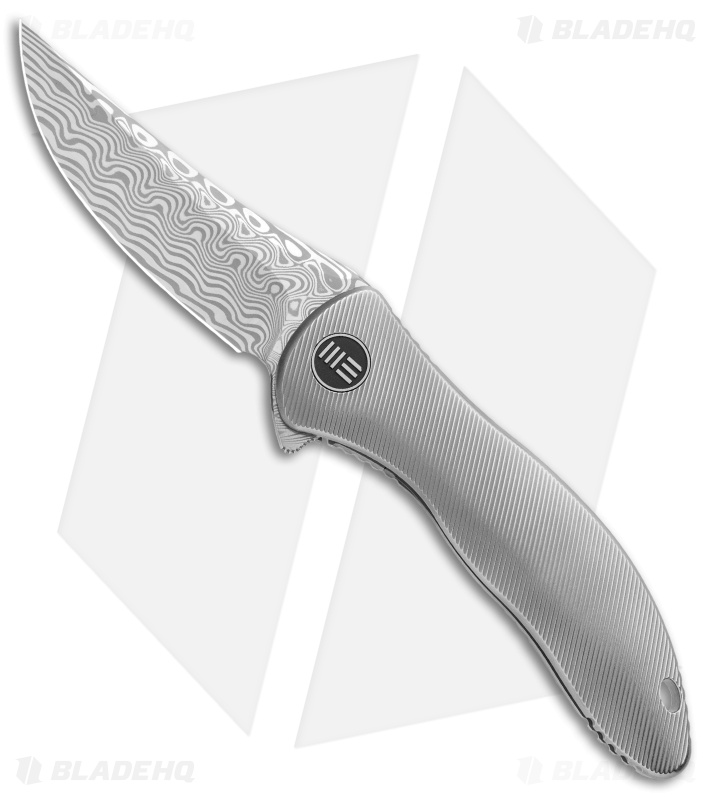 WE Knife Co. Synergy2 Integral Frame Lock (3.5" Hakkapella Damasteel ...