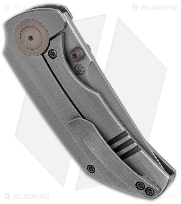 WE Knife Co. Thug Frame Lock Knife Gray Titanium - Blade HQ