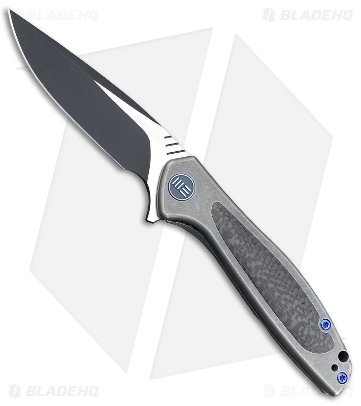 WE Knife Co. Wisp Frame Lock Knife SW Ti/Carbon Fiber (3.2" Black) 805E ...