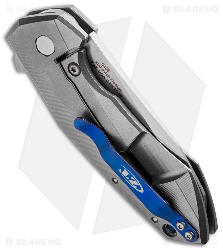 Zero Tolerance 0456 Flipper Knife Titanium (3.25" SW/Satin) ZT - Blade HQ