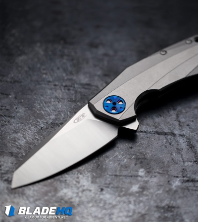Zero Tolerance 0456 Flipper Knife Titanium (3.25" SW/Satin) ZT - Blade HQ