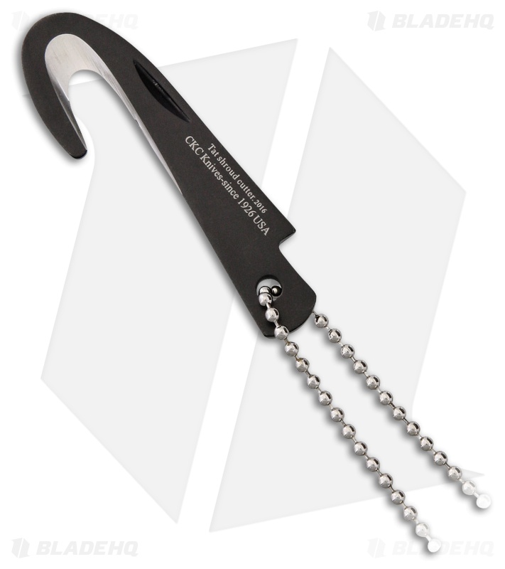 Colonial Tat Cutter Neck Knife (2.625" Black) - Blade HQ