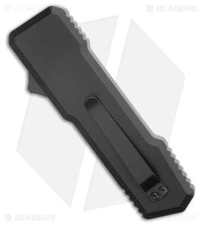 SOS Knives OTF Knife Black Aluminum Tanto Two-Tone