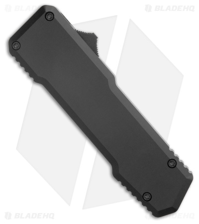 SOS Knives OTF Knife Black Aluminum Tanto Two-Tone