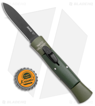 AKC 007 Concord NATO Military OTF Auto Knife Green-Blade HQ