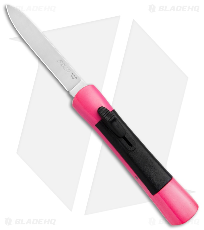 AKC Concord Dagger OTF Automatic Knife Hot Pink (3.25" Satin) - Blade HQ